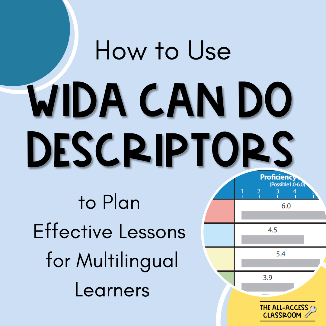 How To Use WIDA Can Do Descriptors To Plan Effective Lessons For How To Use WIDA Can Do Descriptors To Plan Effective Lessons For
