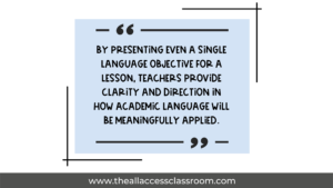 Language Objectives for Lesson Plan Design that Supports Multilingual ...